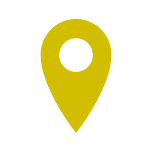 Icône de broche de localisation jaune