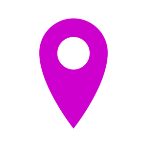 Pink location pin icon