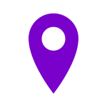 Purple location pin icon