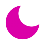 Pink moon icon