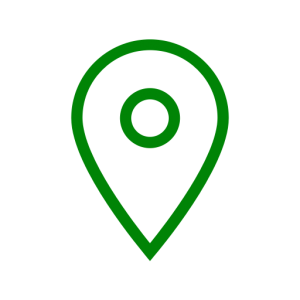 Icône de localisation verte