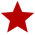 Icône étoile rouge