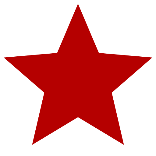 Icône étoile rouge