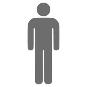 Gray male symbol PNG icon
