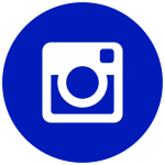 Icono de Instagram azul