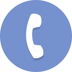 Phone icon blue