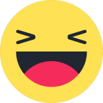 Symbole emoji émoticône rire