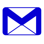 Blue Gmail icon (png logo)