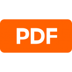 Orange PDF symbol (PNG icon)
