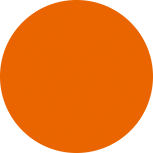 Icône de cercle rempli orange (symbole png)