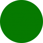 Icono de círculo verde (símbolo png) verde