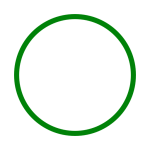 Icono de círculo verde (símbolo png)