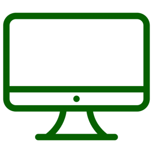 Icône d'ordinateur (symbole png) vert