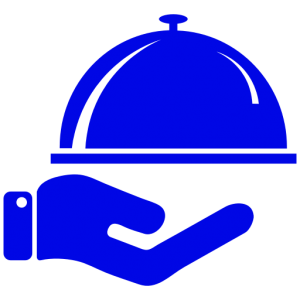 Blue food icon (png symbol)
