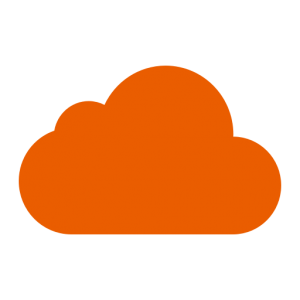 Orange cloud icon (png symbol)