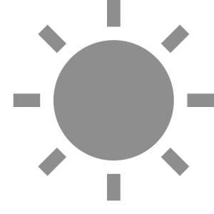 Gray sun icon (png symbol)