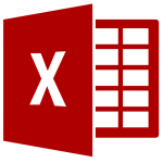 Icono de Excel (símbolo png) rojo