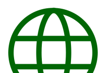 Icône de localisation verte