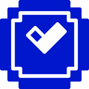 Minecraft icon (Png symbol) blue