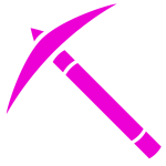 Icono de Minecraft (símbolo png) selección rosa