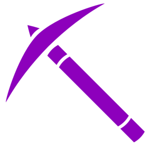 Minecraft icon (png symbol) purple pick