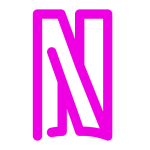 Ícone Netflix (símbolo do logotipo png) rosa