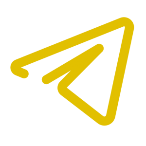 Yellow telegram icon (logo symbol)