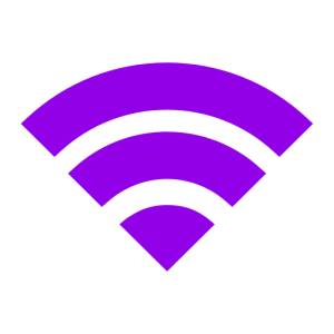 Purple Wifi icon (png symbol)
