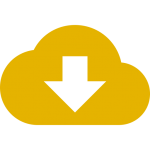 Yellow cloud symbol (png icon)