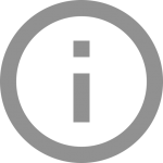 Gray information icon (png symbol)