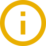 Yellow information icon (png symbol)