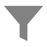 Icono de filtro gris (símbolo png)