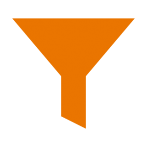 Orange filter icon (png symbol)