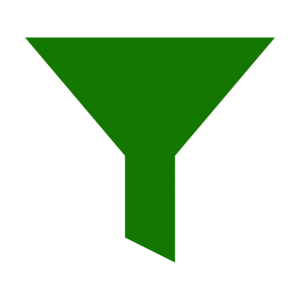 Green filter icon (png symbol)