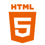 Orange HTML icon (png logo symbol)
