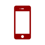 Red iPhone icon (png symbol)