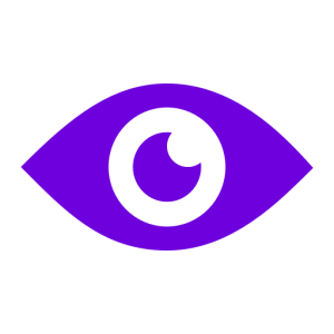 Purple eye icon (png symbol)