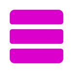 Pink database symbol (png icon)