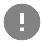 Gray warning symbol (exclamation mark icon png)