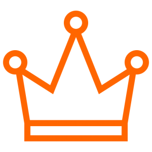 Orange crown symbol (png icon)