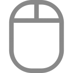 Símbolo gris del ratón (símbolo png)