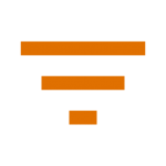 Orange filter symbol (png icon)