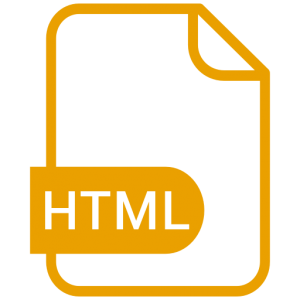 Yellow HTML symbol (png symbol)