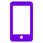 Symbole iPhone violet (symbole png)