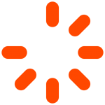 Orange loading icon (png symbol)