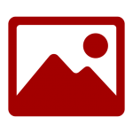 Icône d'image rouge (symbole png)