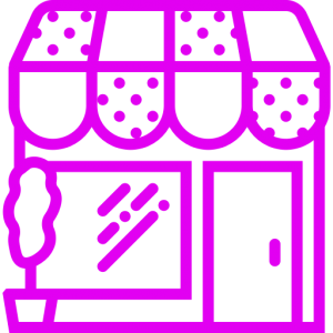 Pink store icon (png symbol)
