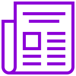 News icon (png symbol) purple