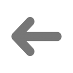 Icono de flecha izquierda gris (símbolo png)