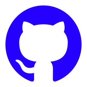 Github icon (logo symbol png) blue